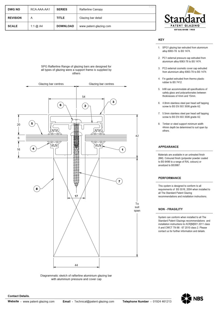Roof Glazing System Downloads | CAD Drawings, Specs | SPG