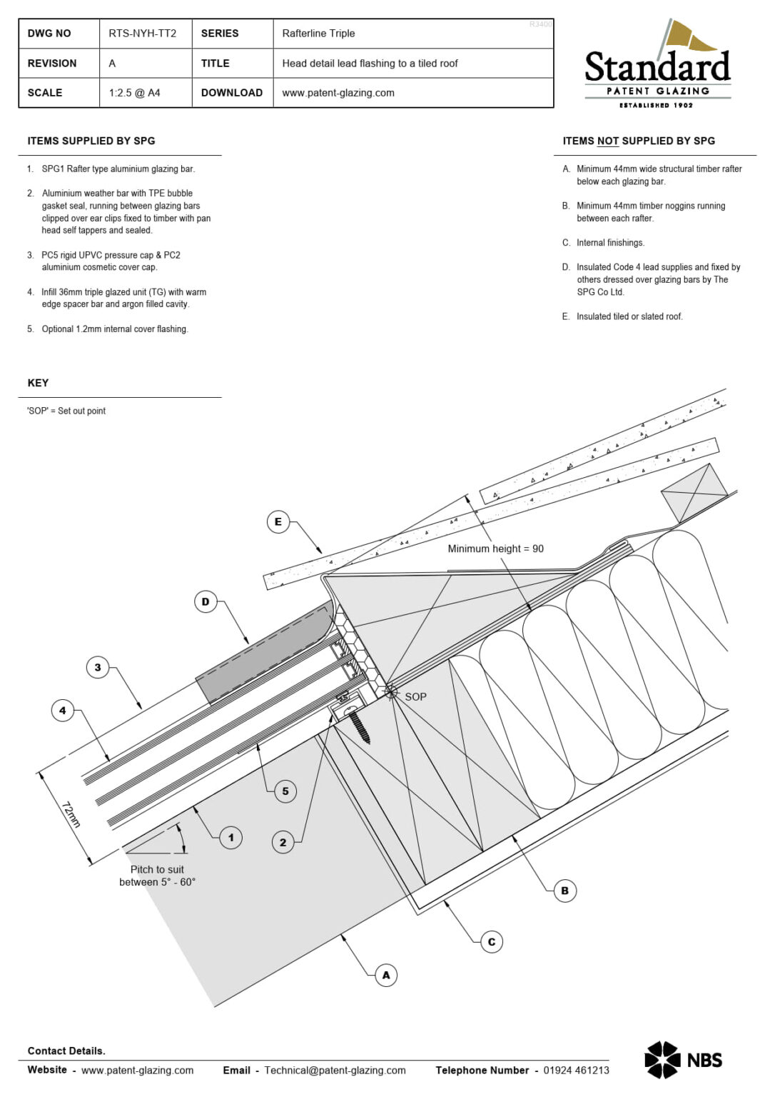 Roof Glazing System Downloads | CAD Drawings, Specs | SPG