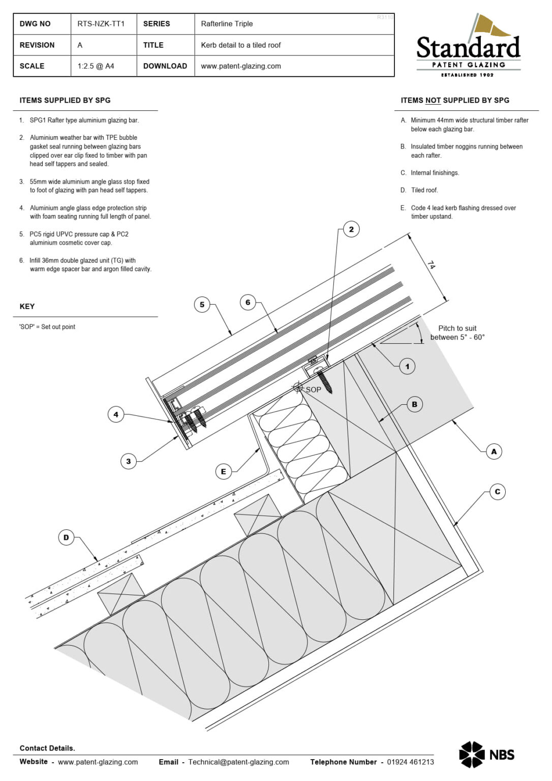 Roof Glazing System Downloads | CAD Drawings, Specs | SPG