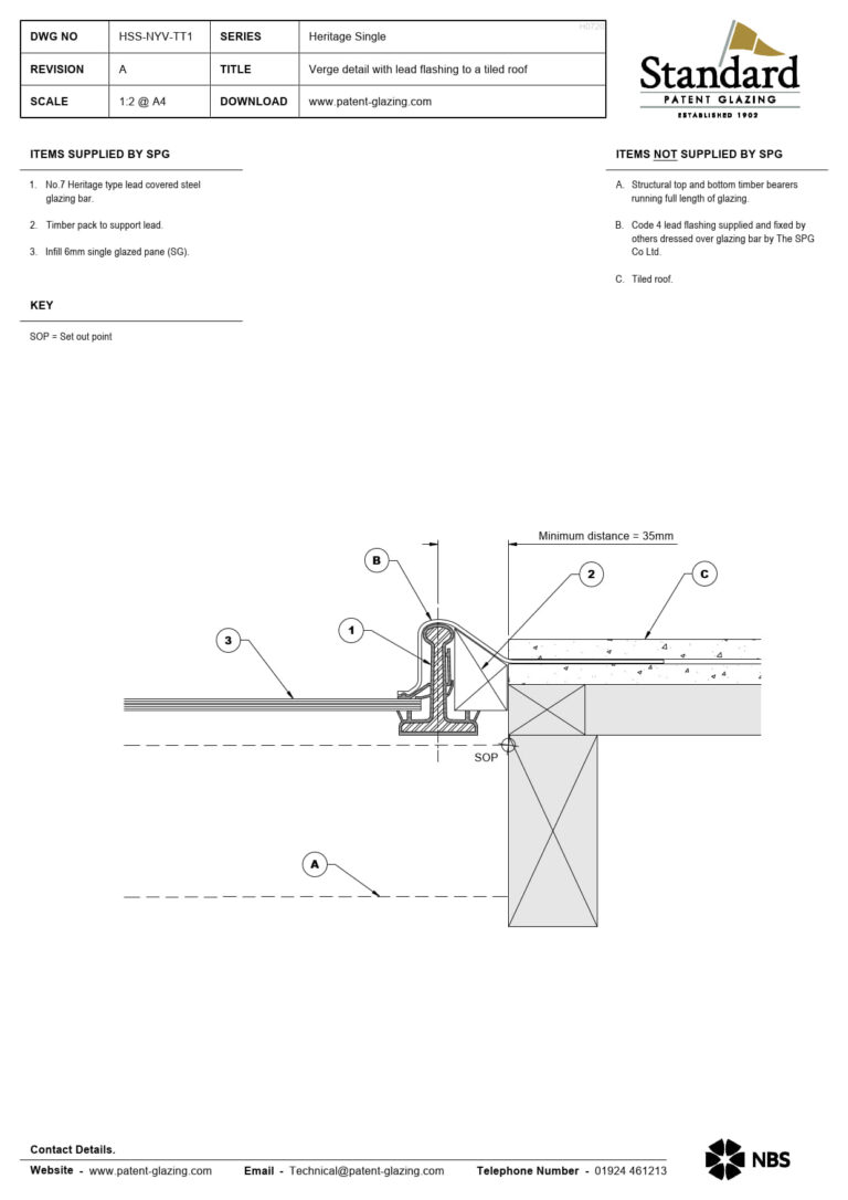 Roof Glazing System Downloads | CAD Drawings, Specs | SPG