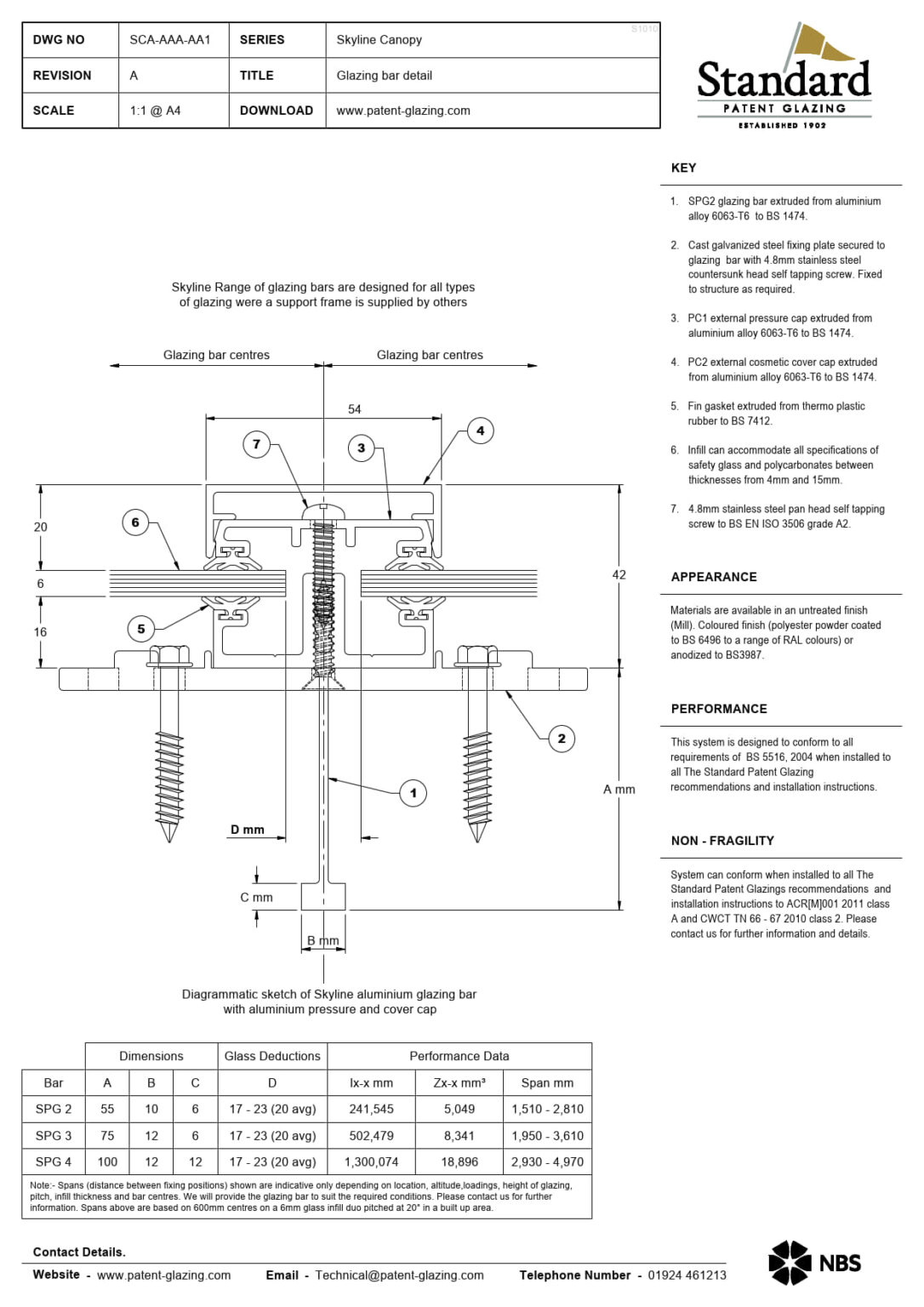 Skyline CAD Files & Specs | SPG Technical Downloads