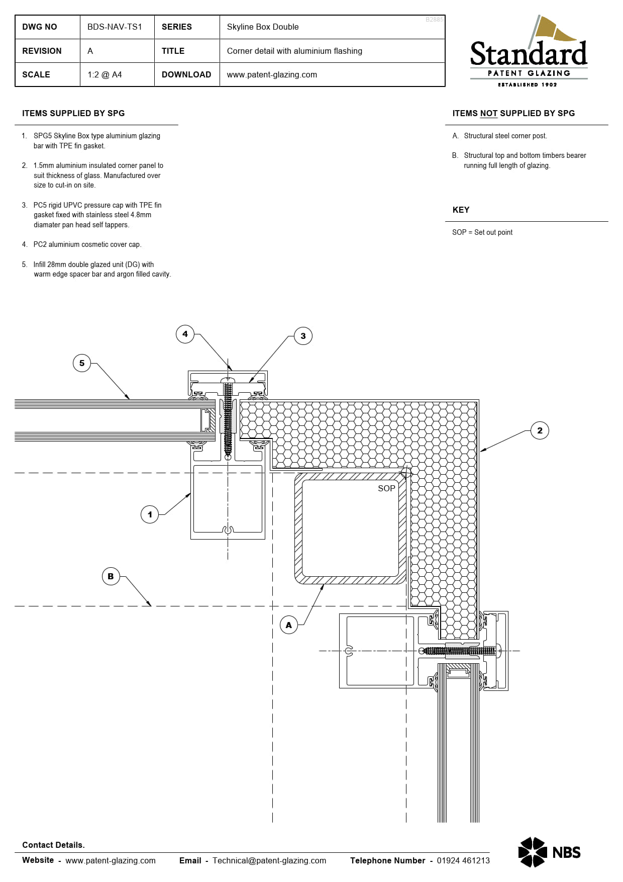 BDS-NAV-TS1 Skyline Box Double | Standard Patent Glazing