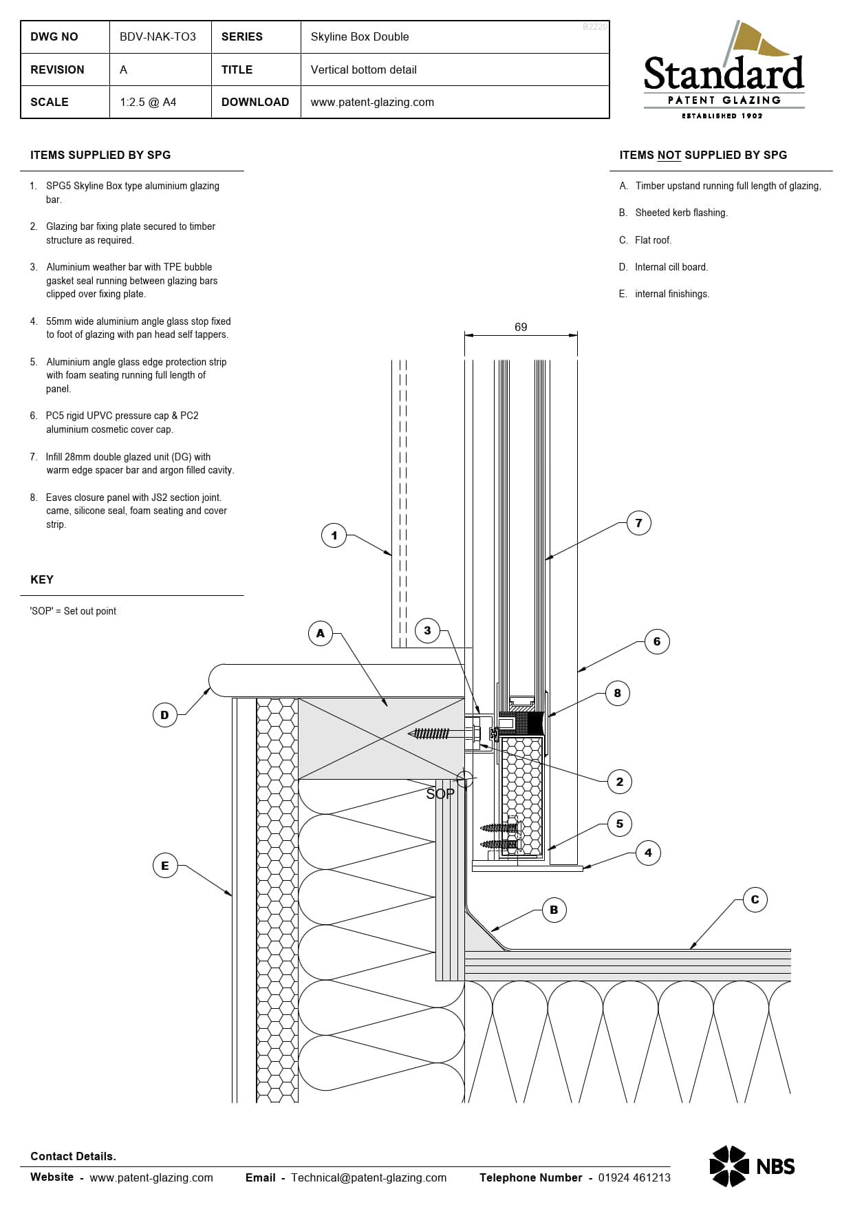 BDV-NAK-TO3 Skyline Box Double | Standard Patent Glazing
