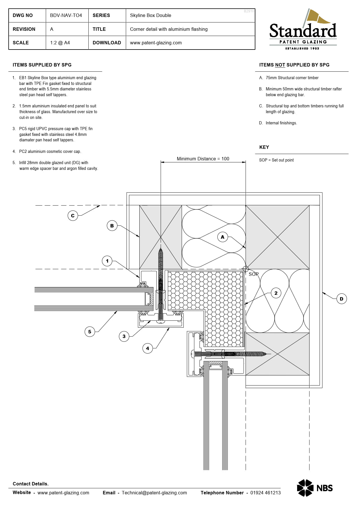 BDV-NAV-TO4 Skyline Box Double | Standard Patent Glazing